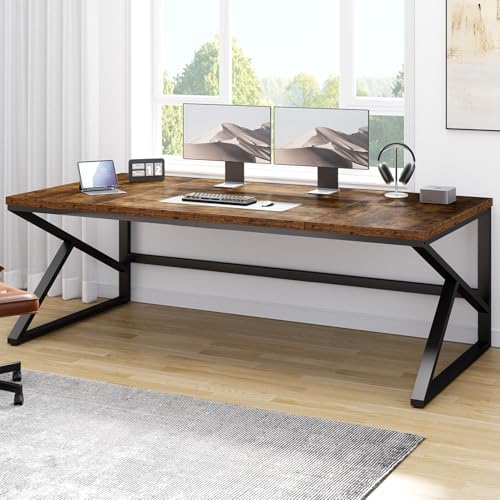 Amazon.com: Tribesigns Extendable Computer Desk, 63-78.8 Rectangular ...