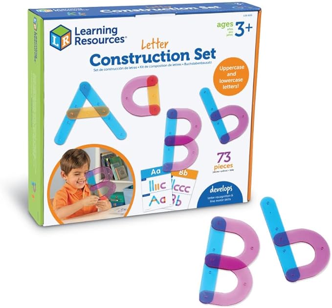 Amazon.com: Learning Resources Letter Construction Activity Set ...