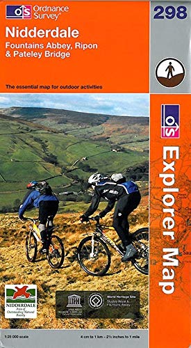 Nidderdale (OS Explorer Map): 298: Amazon.co.uk: Ordnance Survey ...
