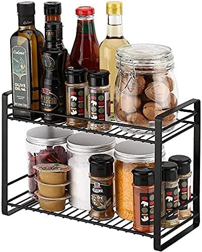 Craftland Metal 2 Tier Kitchen Organizer counter top Stand Shelf Holder ...