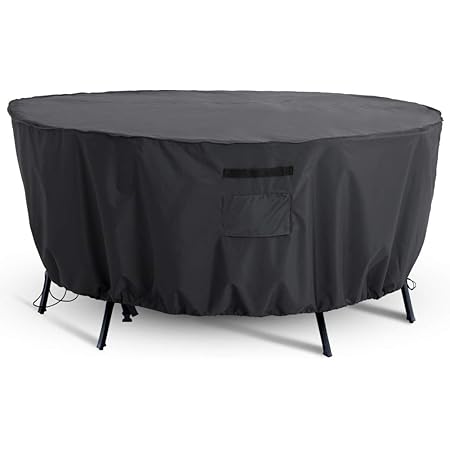 Amazon.com : Tempera 72"D x 27.8"H Outdoor Round Table Cover ...