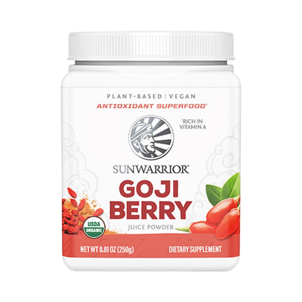 Amazon.com: Sunwarrior Goji Berries Powder Organic Goji Berries Red ...