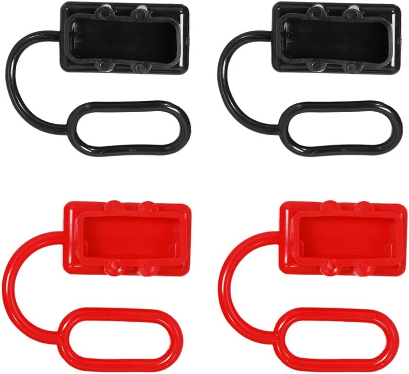 Amazon.com: KingBra Rubber Cover 2pcs Black and Red 50A Plug Connector ...