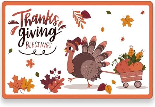 Amazon.com: WRAPAHOLIC 50 Sheets Thanksgiving Paper Place Mats - 11 x ...