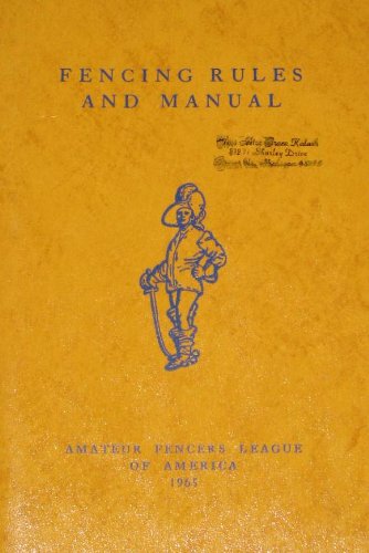 Fencing Rules and Manual; 1965 edition | Amazon.com.br
