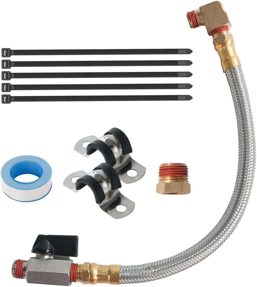 Extended Tank Drain Valve Assembly Kit for Air Compressor,SUNROAD ...