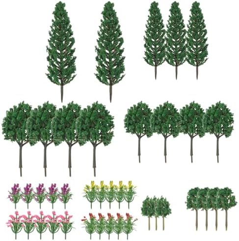 Amazon.com: 45Pcs Mini Trees for Crafts, Miniature Trees Model Toy Tree ...