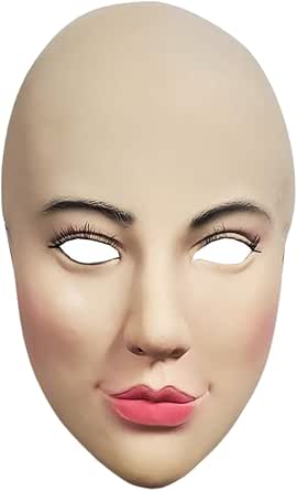 Amazon.com: Naisicore Female Mask, Latex Realistic Female Mask ...