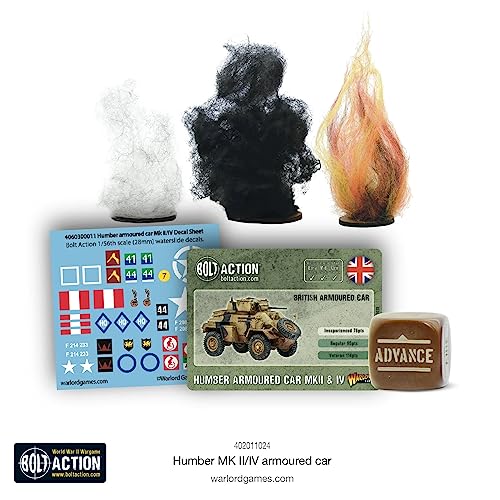 Warlord Games Humber MK II/IV Armoured Car – 1:56 / 28mm Plastic Scale ...