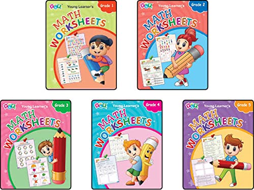 Buy Math Worksheets (Set of 5 books) Book Online at Low Prices in India ...