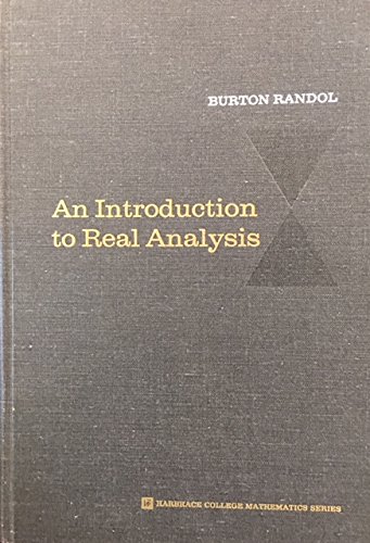 Introduction to Real Analysis: Barton Randall: 9780155458512: Amazon ...