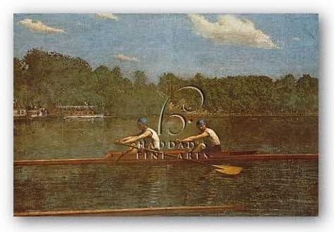 Amazon.com: Biglin Brothers Racing by Thomas Eakins 26.5"x17.75" Art ...