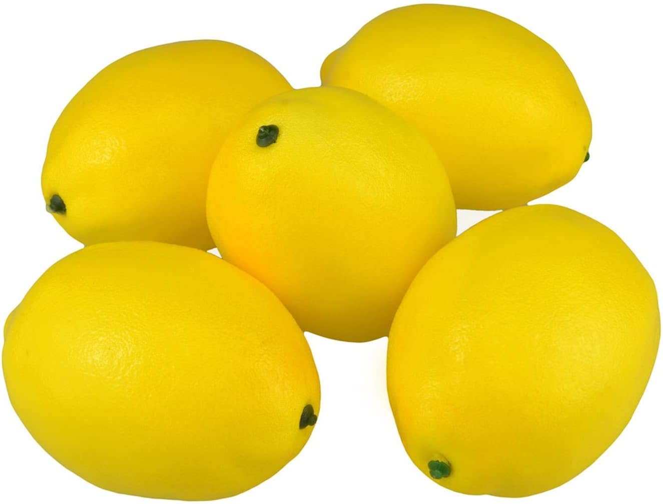 SO CAL PRO Limones falsos decoración de limón para cocina, fruta falsa ...