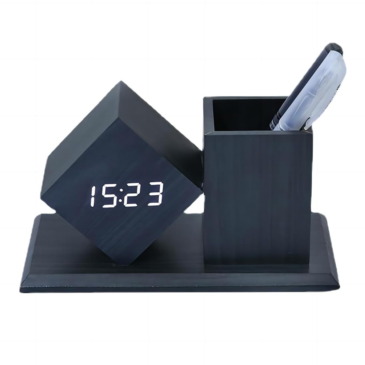 Amazon.com: Lancoon Multifunctional LED Desk Clock with LCD Temperature ...
