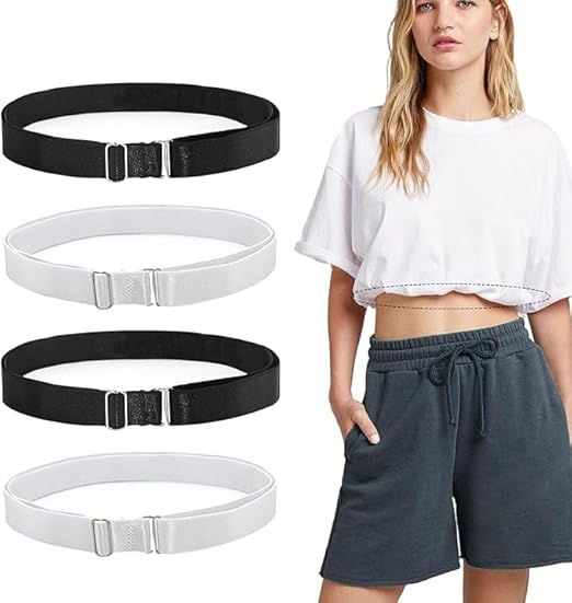 Clothesline Tuck Bands Clothes Band Crop Tuck Tops Band Belt,4Pcs Crop ...