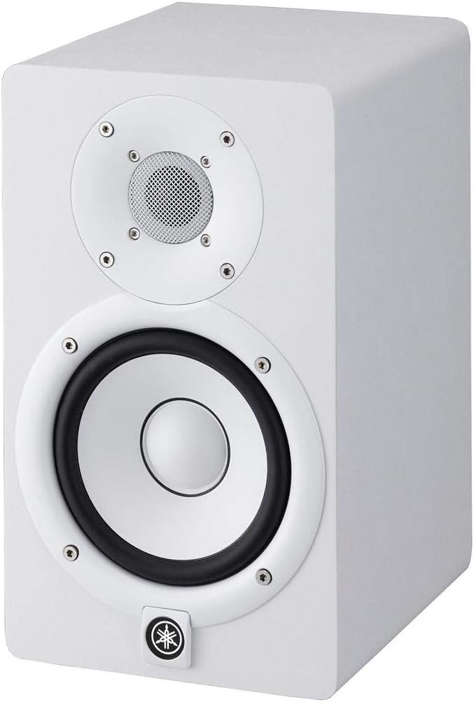 Amazon.com: Yamaha HS5 Powered Studio Monitors Pair WHITE w/XLR Cables ...