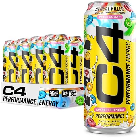 Amazon.com: C4 Energy Carbonated Zero Sugar Energy Drink, Pre Workout ...
