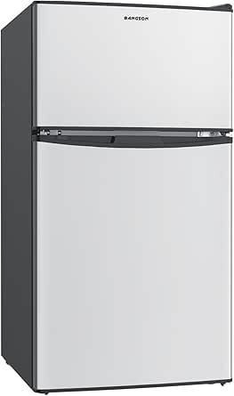 Amazon.com: BANGSON Mini Fridge with Freezer, 3.2 Cu.Ft Compact ...