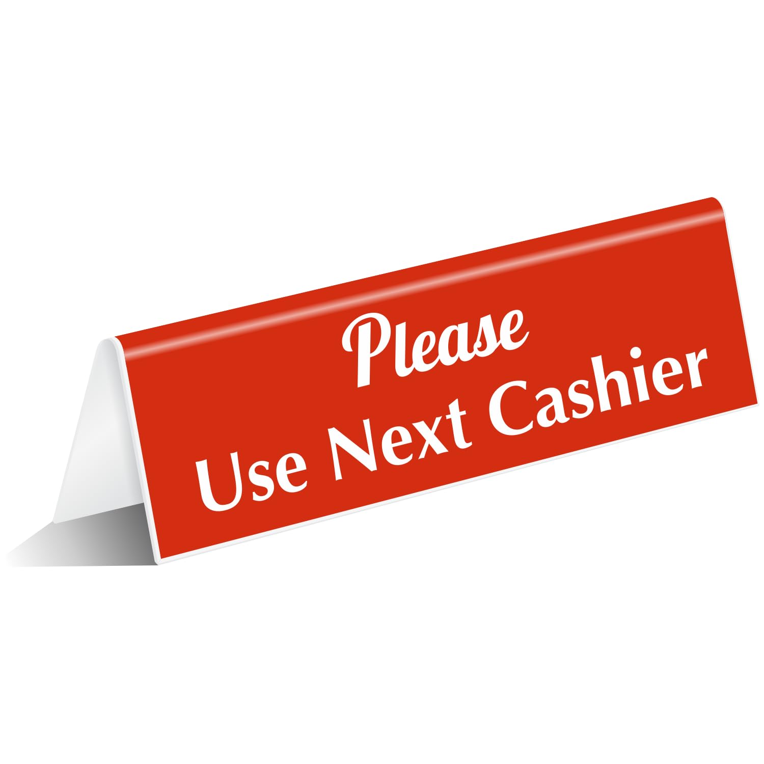 Amazon.com: SmartSign Please Use Next Cashier Desk Sign, 2" x 6" Double ...