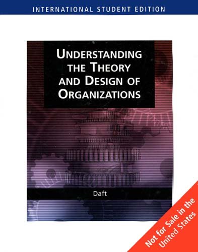 Buy Understanding The Theory And Design Of Organizations Book Online at ...