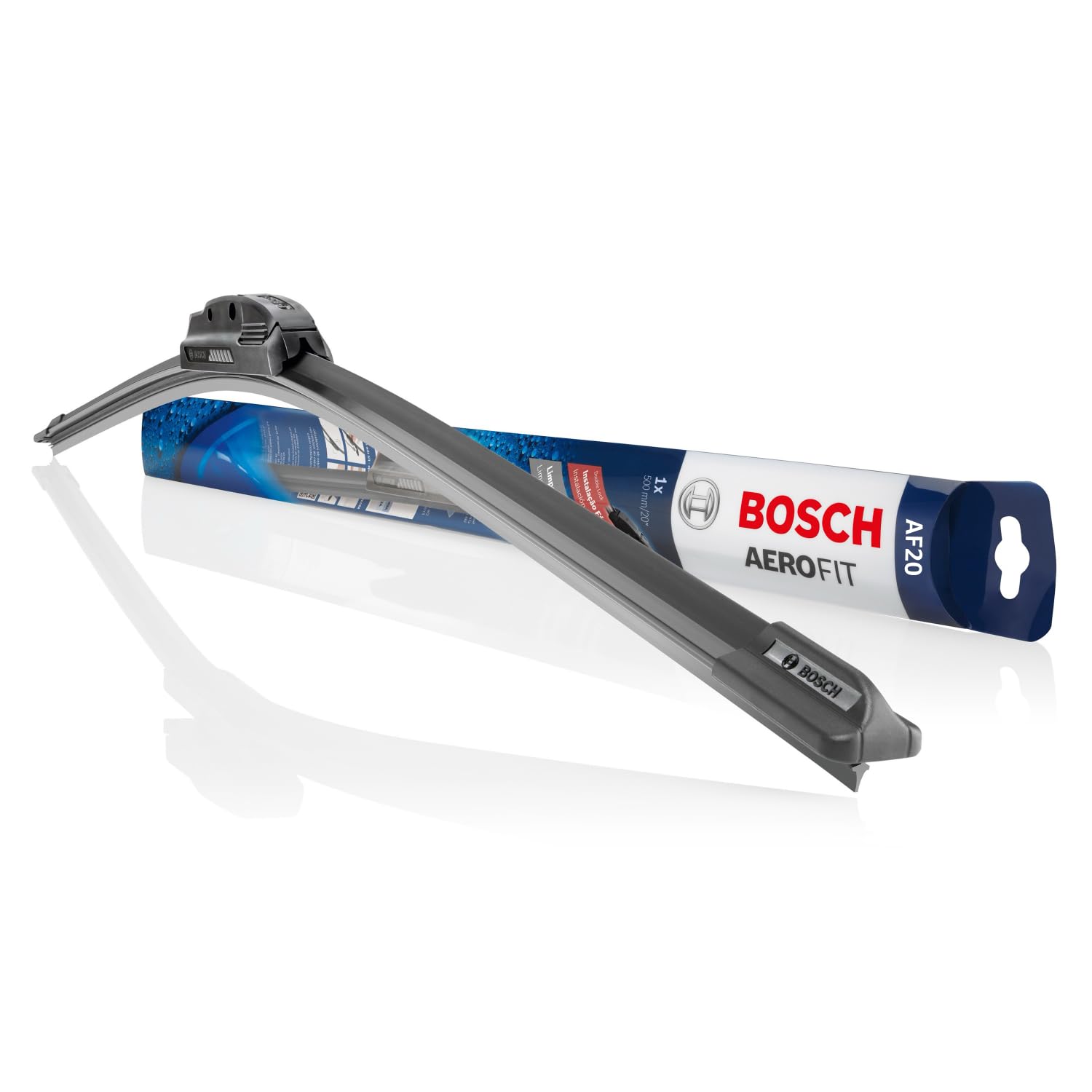 Bosch Palheta Dianteira Aerofit AF20, Limpador de Para-brisa com Tratamento de Grafite, 20 ...