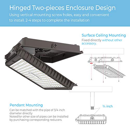 Snapklik.com : 100W LED Canopy Light,0-10V Dimmable 13000LM Canopy ...