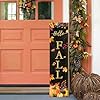 Amazon.com : Hello Fall Porch Sign for Front Door, Autumn Wooden ...