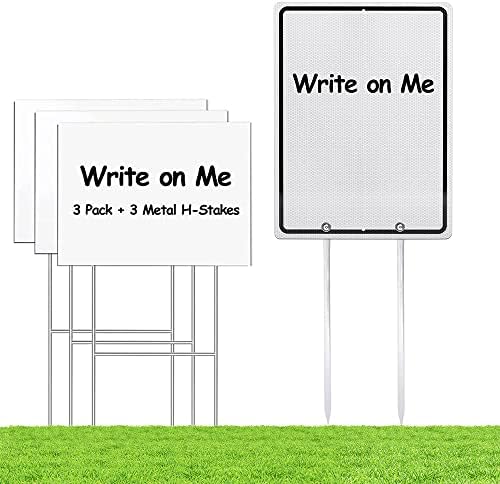 Amazon.com: Blank Yard Sign with Metal Stakes : Patio, Lawn & Garden