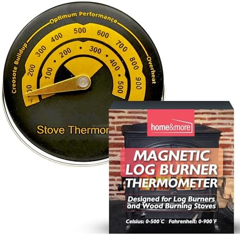 Valiant Magnetic Log Burner & Stove Thermometer-Red, 63mm : Amazon.co ...
