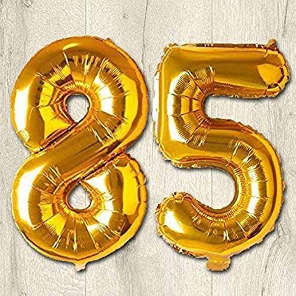 85 Number Golden Balloon for Kids Party Supplies/Theme Birthday Party ...