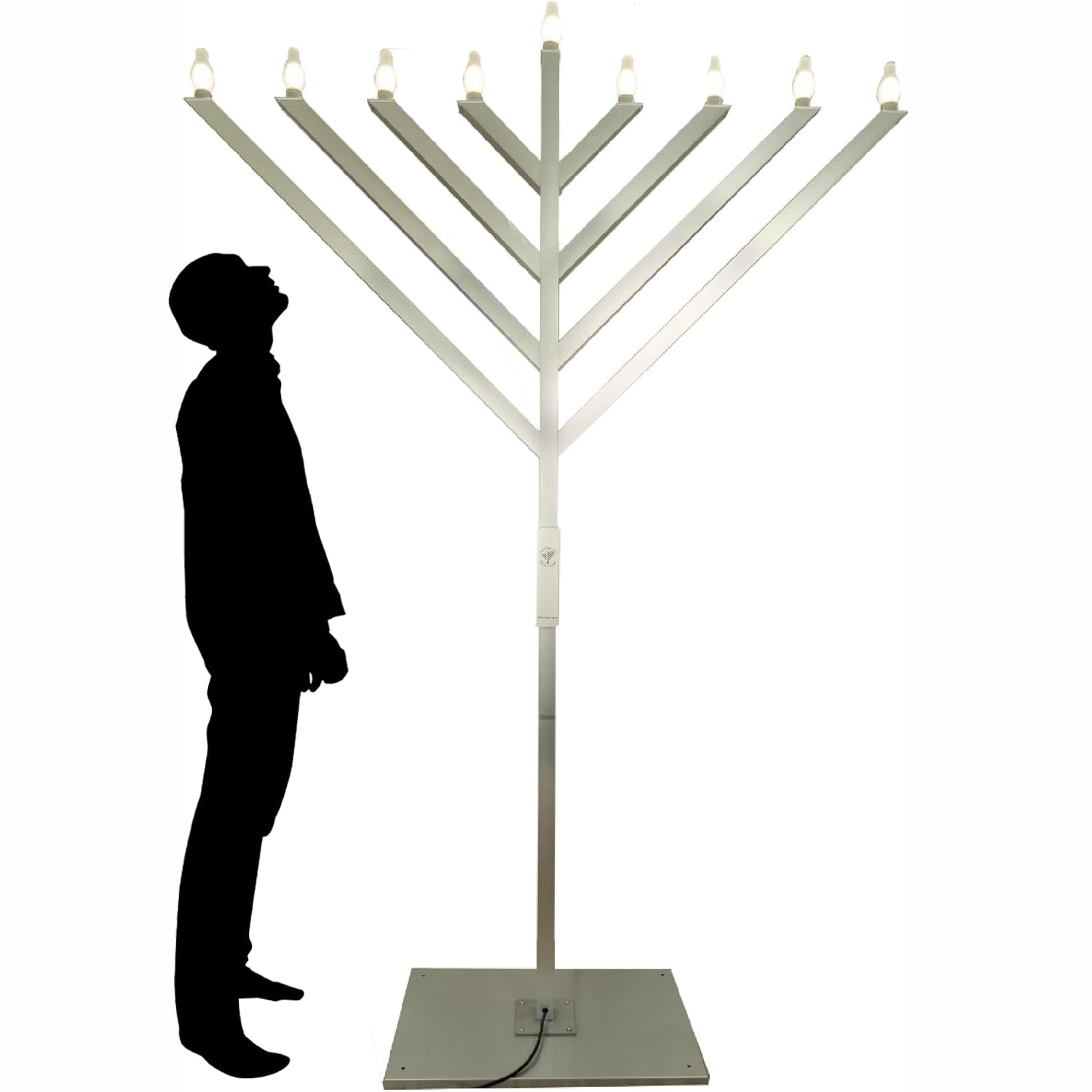 Amazon.com: 9 FT LED Electric Menorah - Bright LED Lights W/Sequential ...