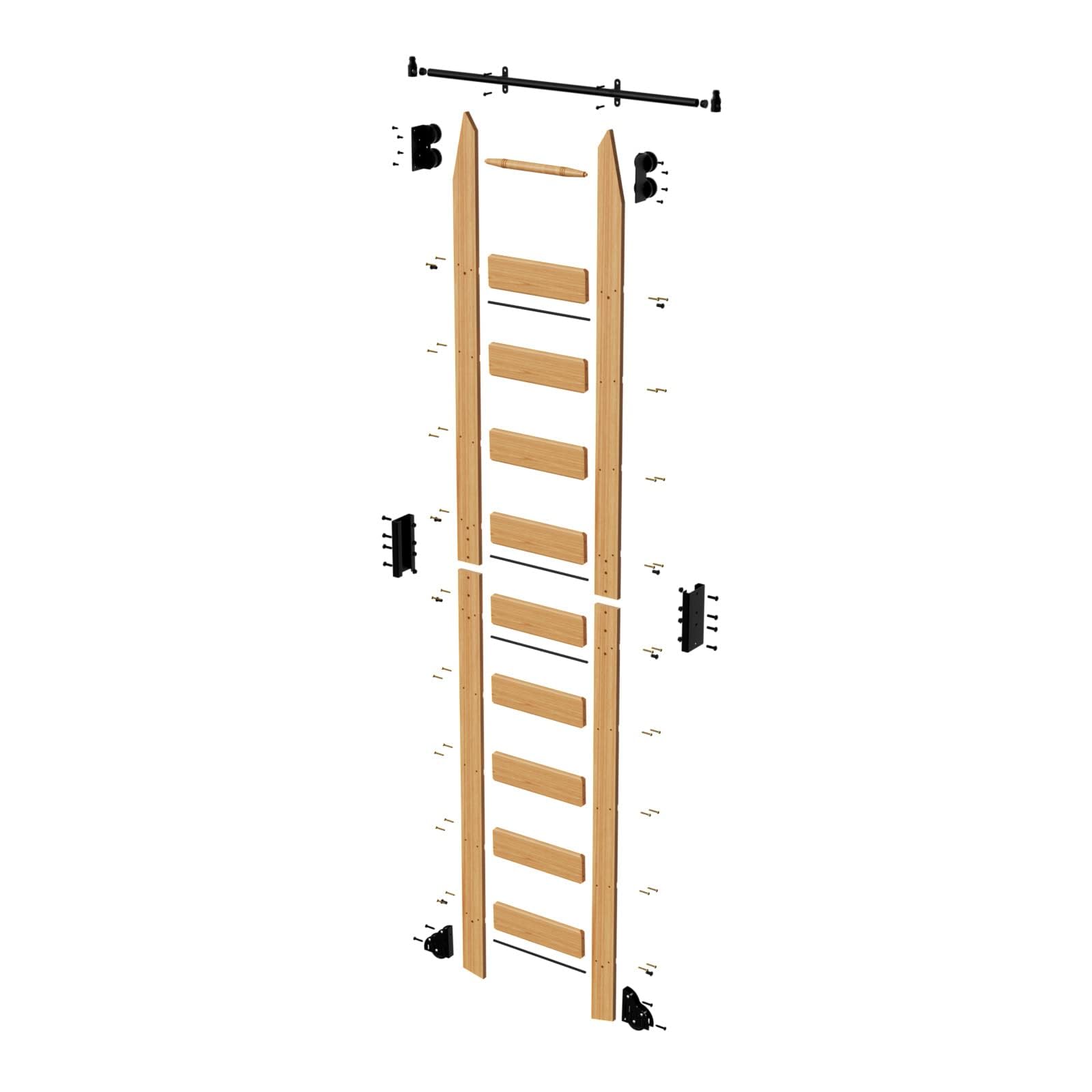 4ft Ladder TOPSON Olling Libay Ladde Hadwae Kit, Telescopic Uppe ...