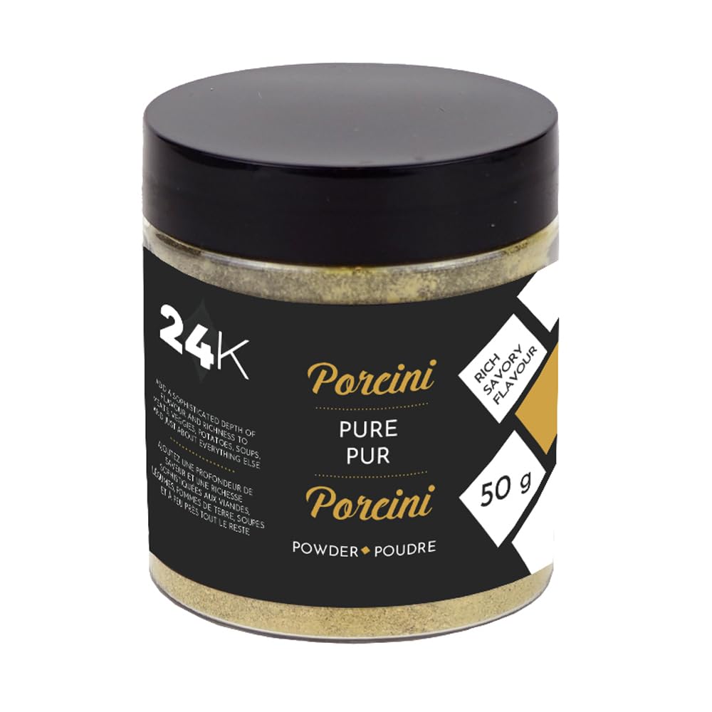 24K Pure Porcini Powder - 50g (1.8oz) | Fresh Porcini Mushroom ...