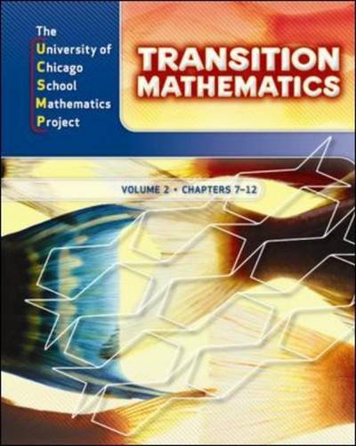 Amazon.com: UCSMP Transition Mathematics: Student Edition, Volume 2 ...
