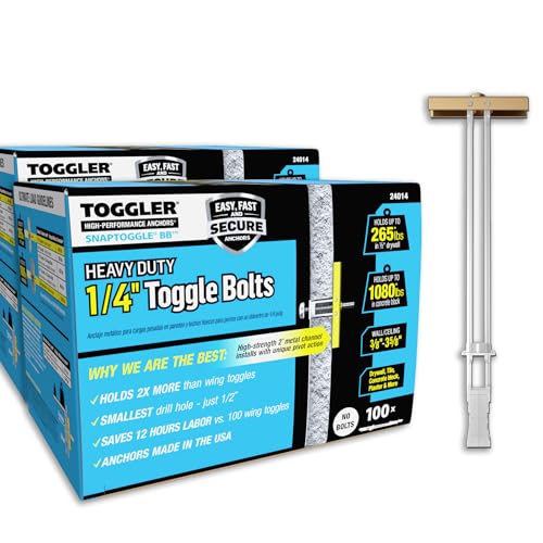 TOGGLER SNAPTOGGLE BB Toggle Anchor, Zinc-Plated Steel Channel, Made in ...