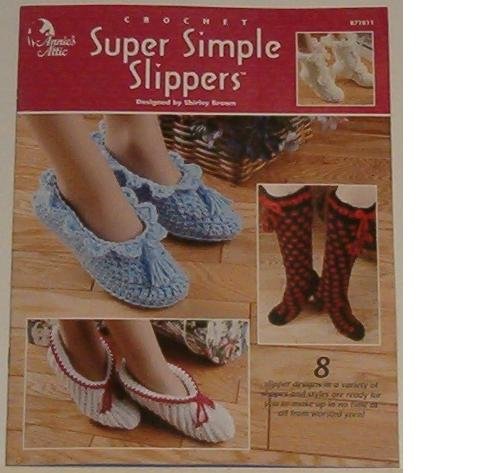 Crochet Super Simple Slippers (8 Slipper Designs): unknown author ...