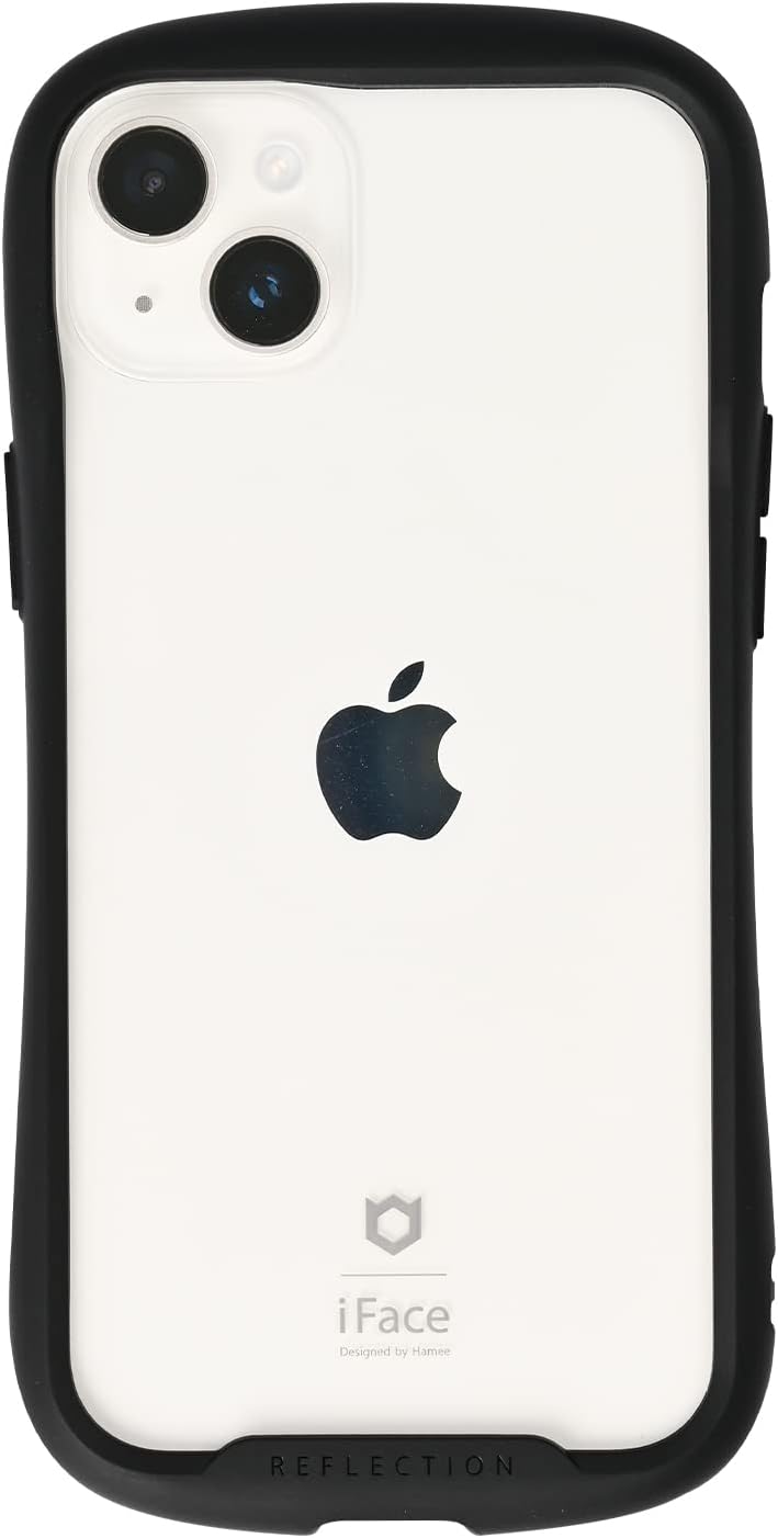 Amazon.co.jp: iFace Reflection iPhone 14 Plus ケース クリア 強化ガラス (ブラック)【アイ ...