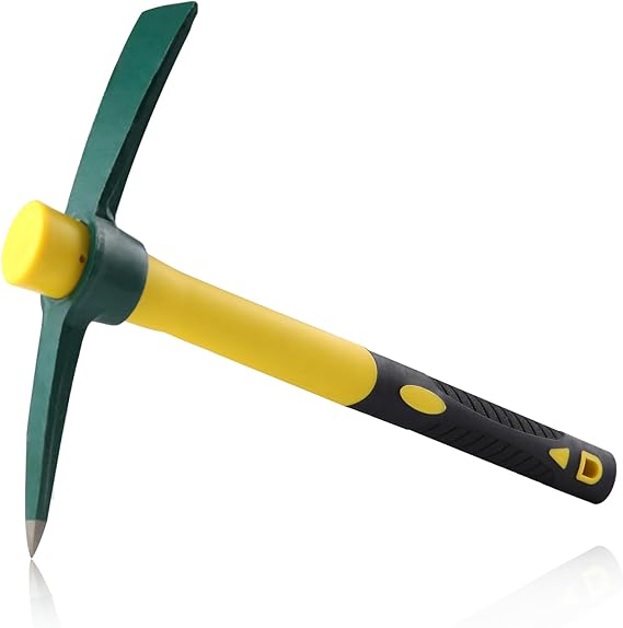 LEONTOOL 15 Inches Pick Mattock Hoe, Heavy Duty Forged Weeding Mattock ...