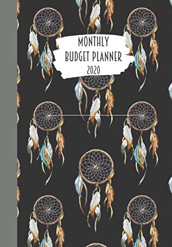 Amazon.com: Monthly Budget Planner 2020: Black Dream Catcher Themed ...