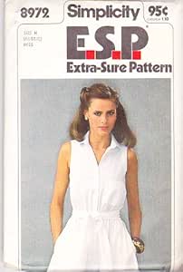 Amazon.com: Simplicity Extra-sure Sewing Pattern 8972 Size H (6, 8, 10 ...