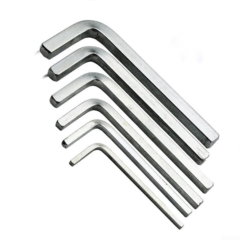 Lioaeust L Shape Square Head Wrench Kit,6PCS Square Key 4 Point Wrench ...