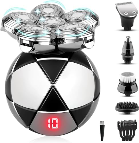 Amazon.com: Head Shaver for Bald Men,6-in-1 Electric Shaver for Bald ...