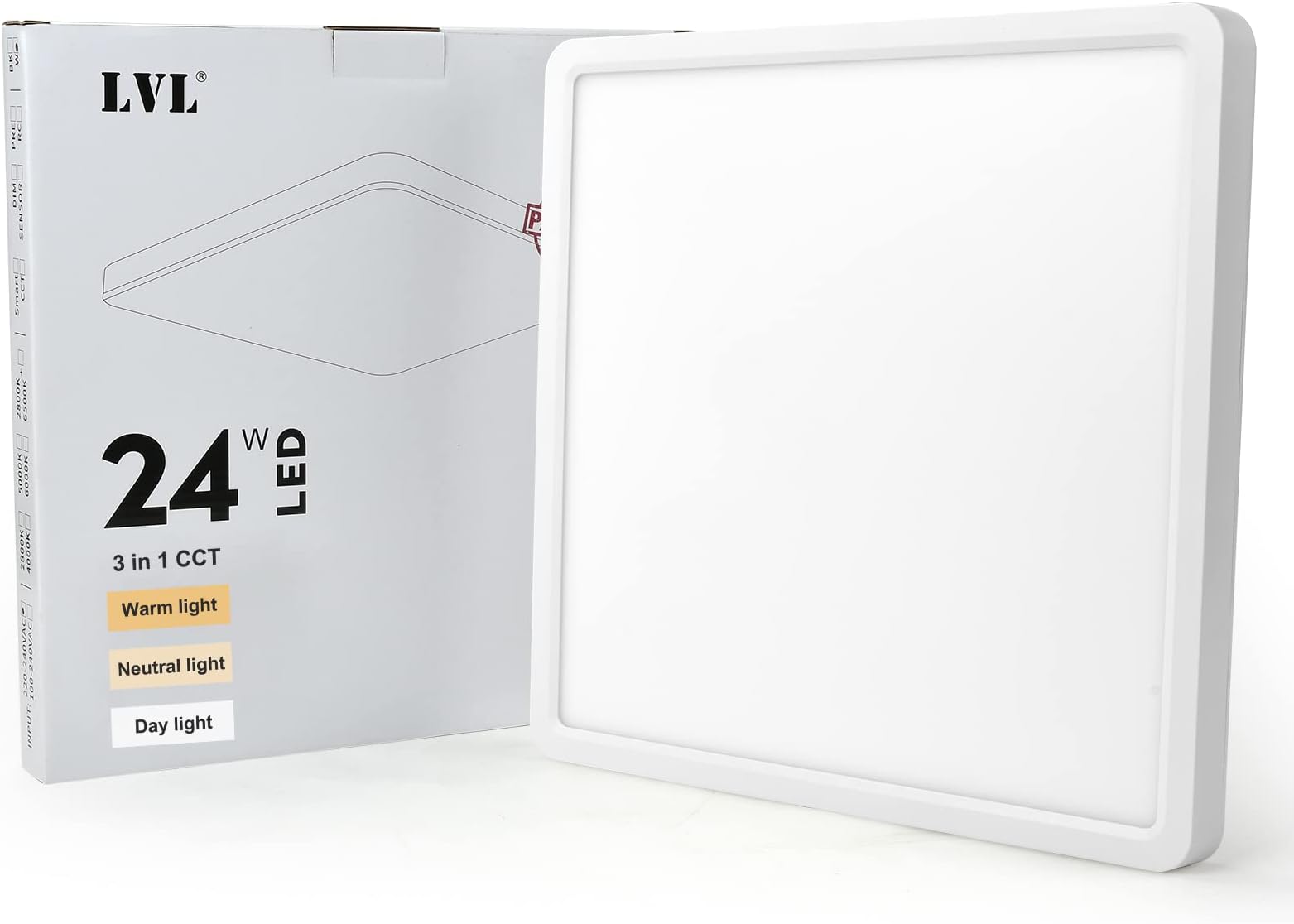 Long Life Lamp Company 30w LED Panel 300 x 600 Surface Mount Ceiling ...