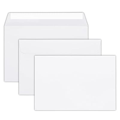 6x9 Booklet Envelopes - 250 pack - Mailing Envelopes Self Seal - White ...