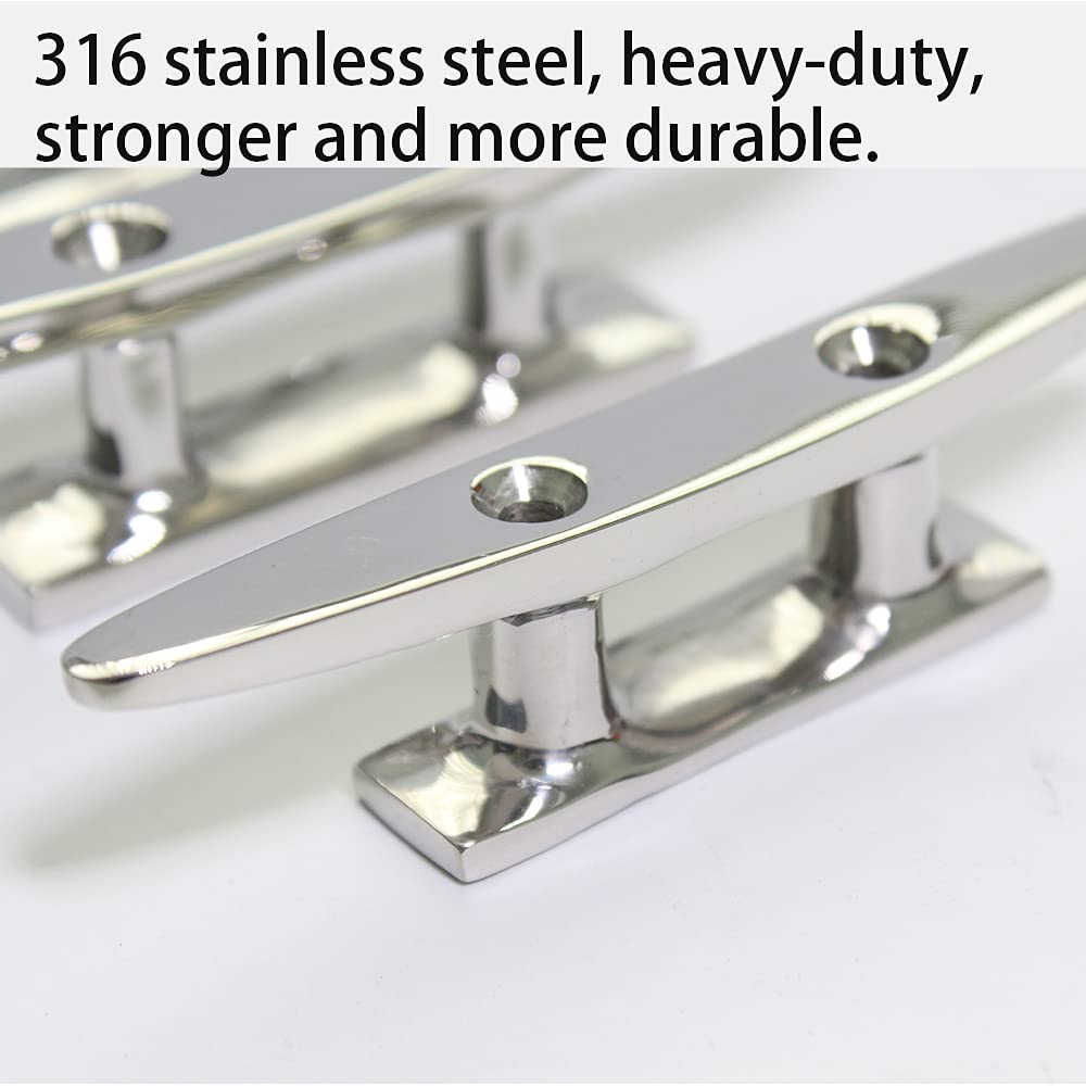 Snapklik.com : Boat Cleat Open Base Boat Cleat 5 Inch, Dock Cleat 316 ...