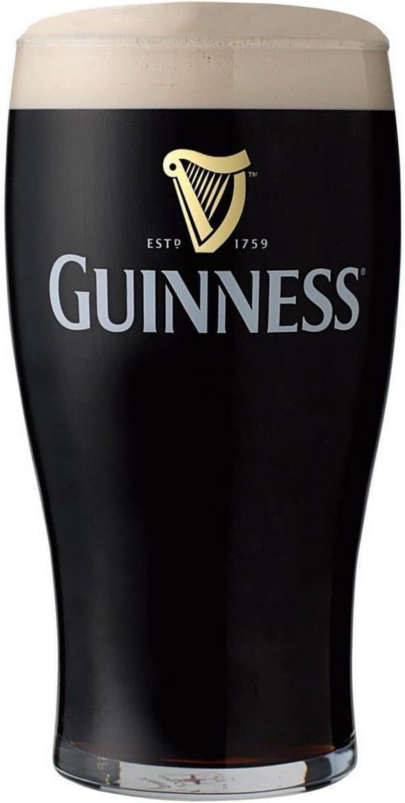 Amazon.com | Set of 4 Guinness Beer Glass Pint Glass 20 Ounces: Beer ...
