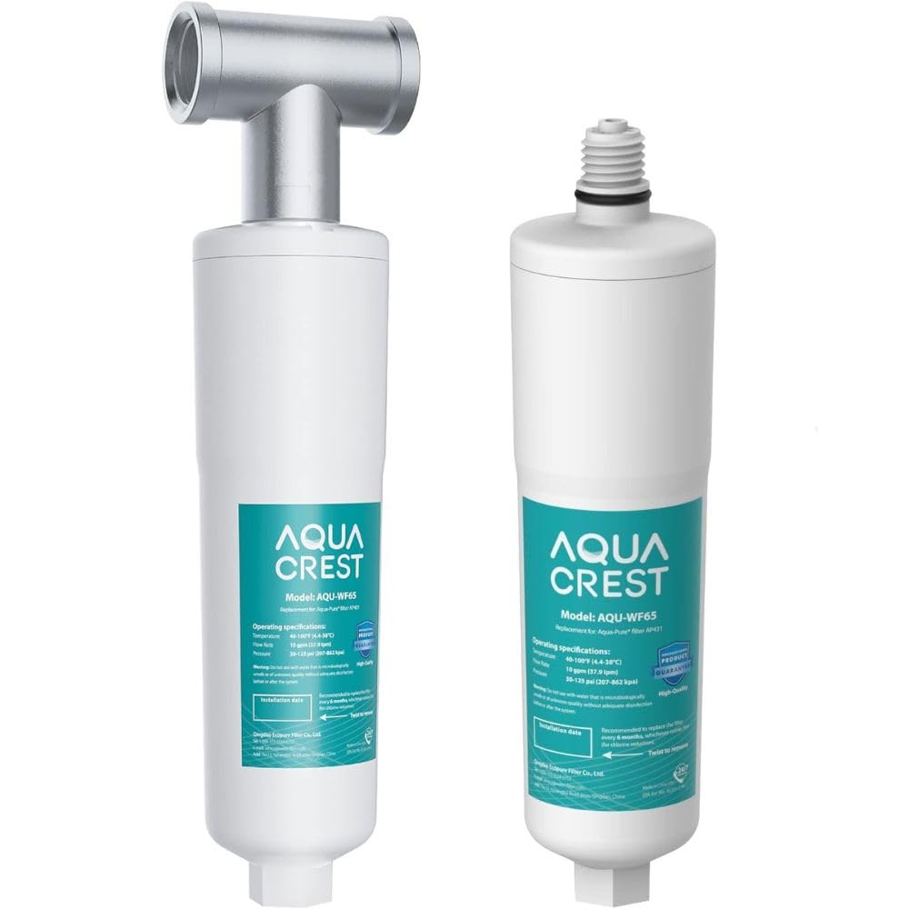 AQUA CREST AP431 AP430SS Whole House Scale Inhibitor Inline Water ...