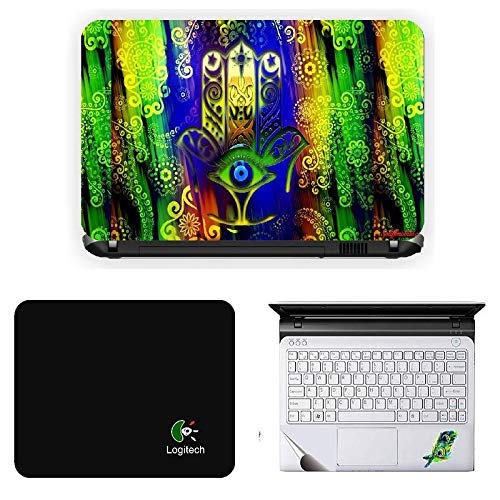 Ganesh Arts Laptop Accessoriese Combo Pack Laptop Skin 15.6 Inch ...