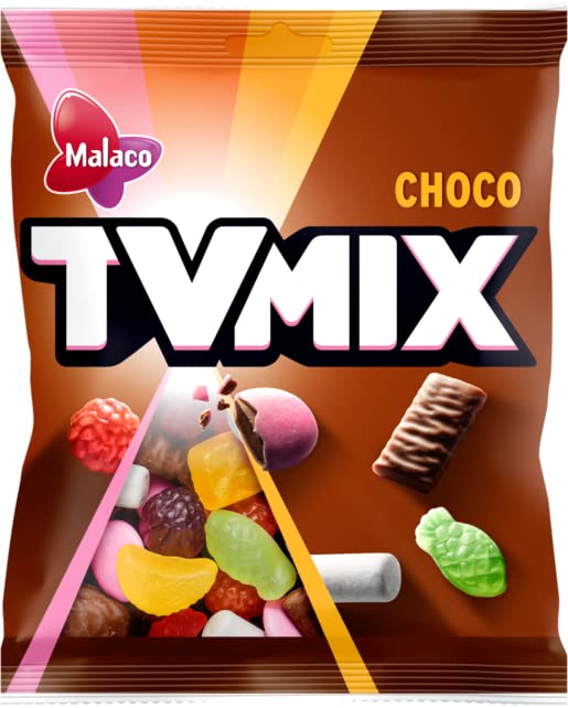 Amazon.com : Cloetta Malaco TV MIX CHOCO Gummy 1 Pack of 280g 9.9oz ...