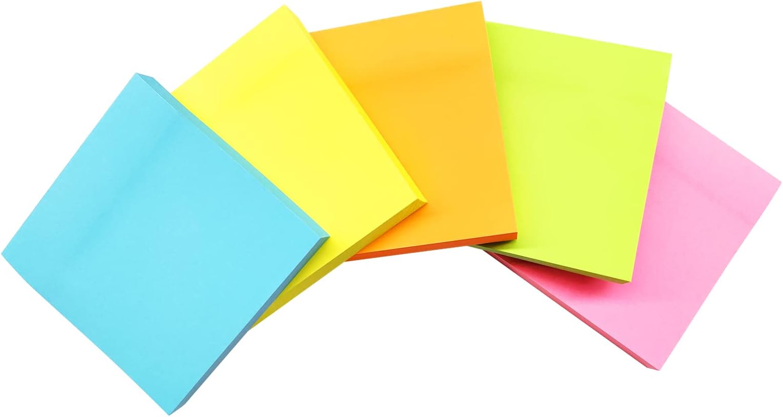Amazon.com : Sticky Notes, 5 Pack 3x3 Bright Colors Self-Stick Pads, 80 ...